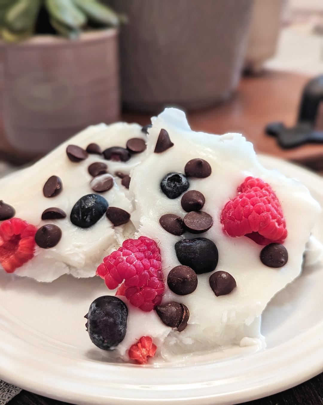Guilt Free Indulgence Frozen Yogurt Bark
